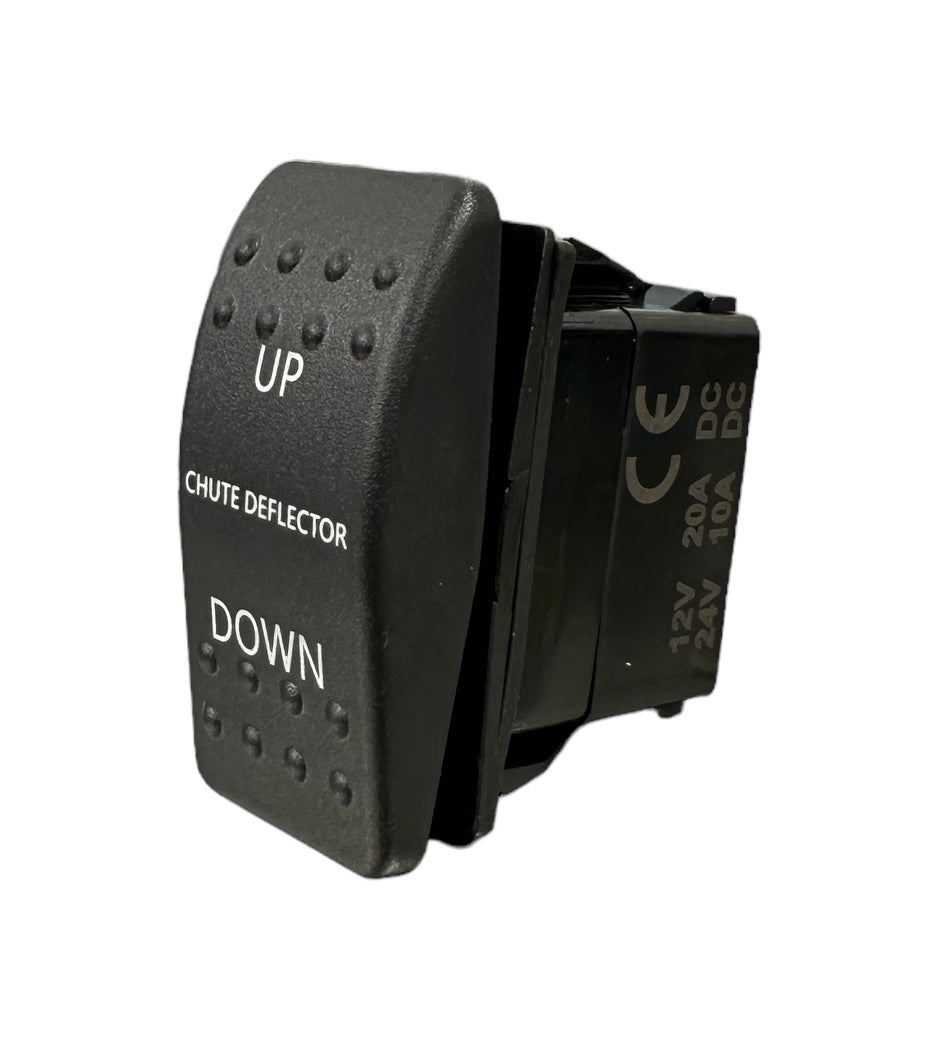 Chute Deflector Rocker Switch | Custom Labeled | 118.532 – Push Industries