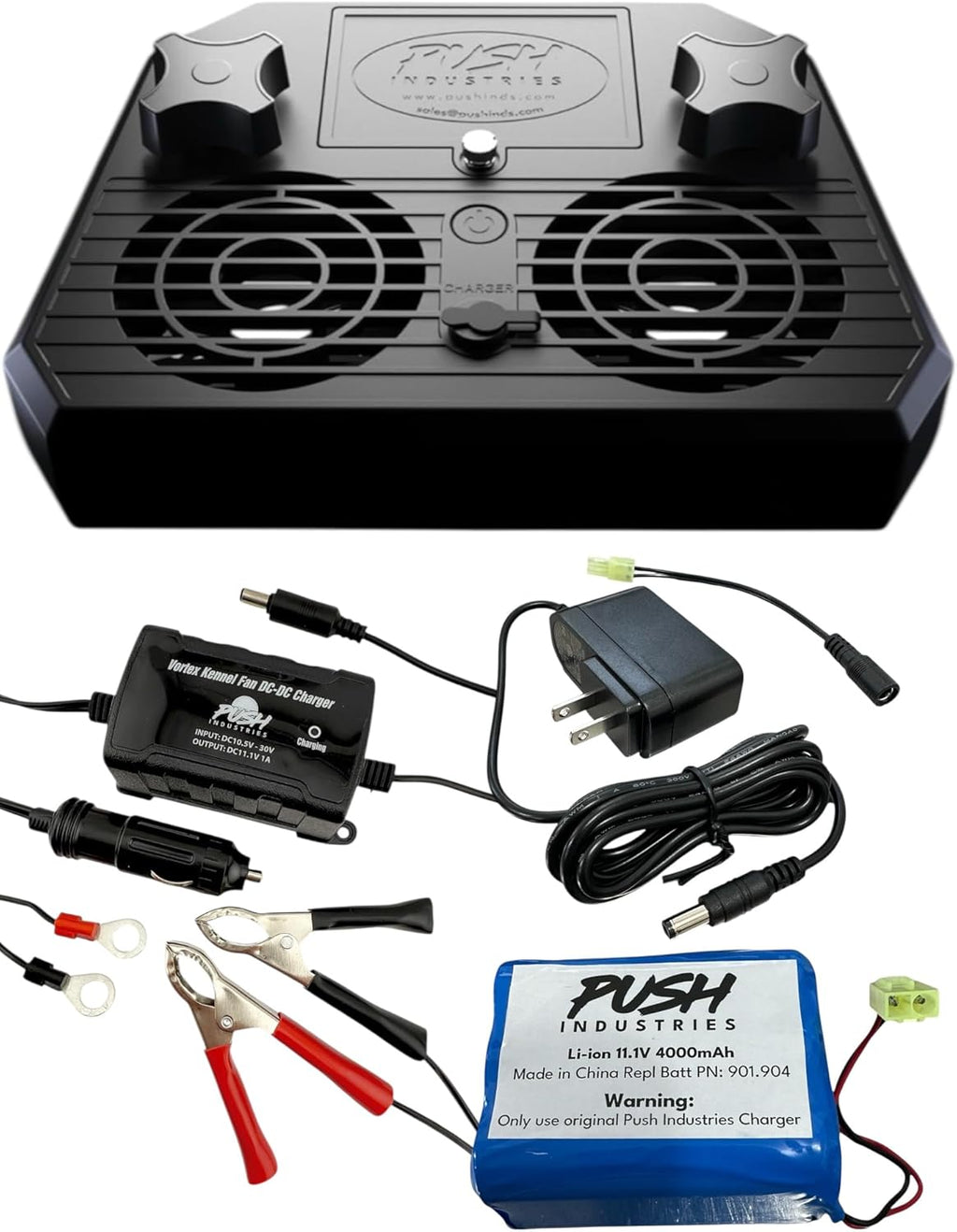 Vortex Universal Kennel & Crate Fan | Dual 3" Fans – Push Industries