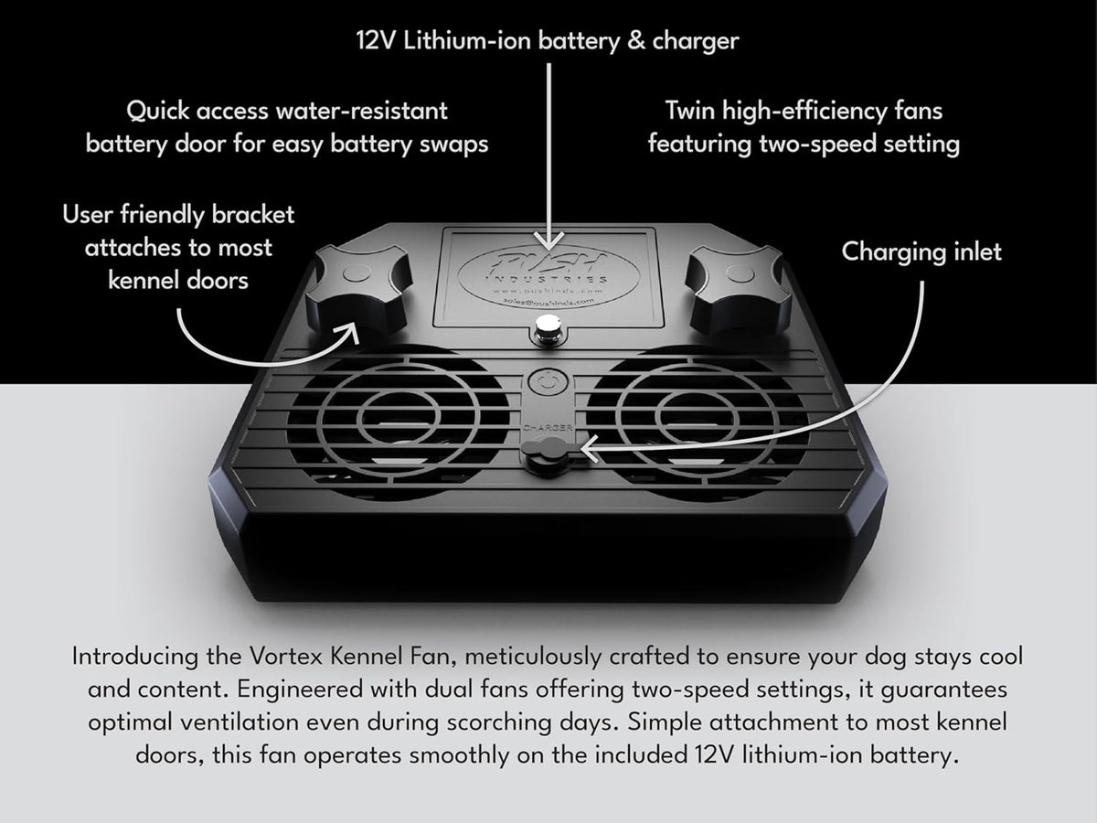 Vortex Universal Kennel & Crate Fan | Dual 3" Fans – Push Industries