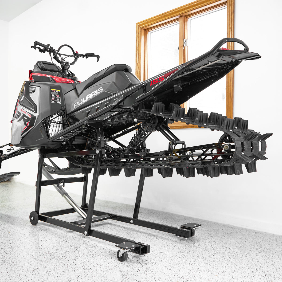 Deluxe Steel Snowmobile Lift with Wheel Kit | 1100 lb Capacity | 101.3 ...