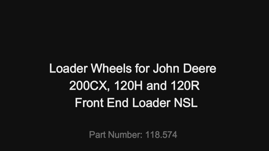Loader Wheels | Complete Loader Dolly System | John Deere 200CX, 120H ...