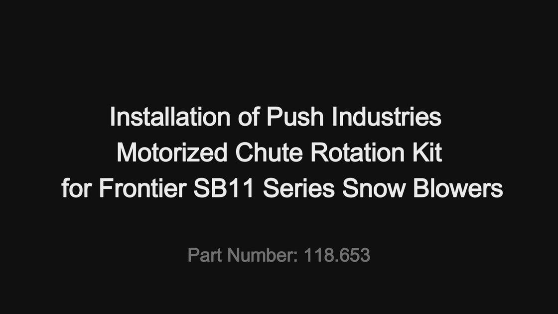 Electric Chute Rotation Kit | Upgrade for Frontier SB11 Series 3-Point ...